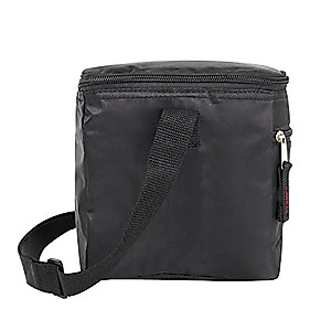 6 Can Cooler Bags Insulated Soft Cooler Lunch Bag for Men, Waterproof Leak Proof Cooler Bags Insulated (Black on Black)
