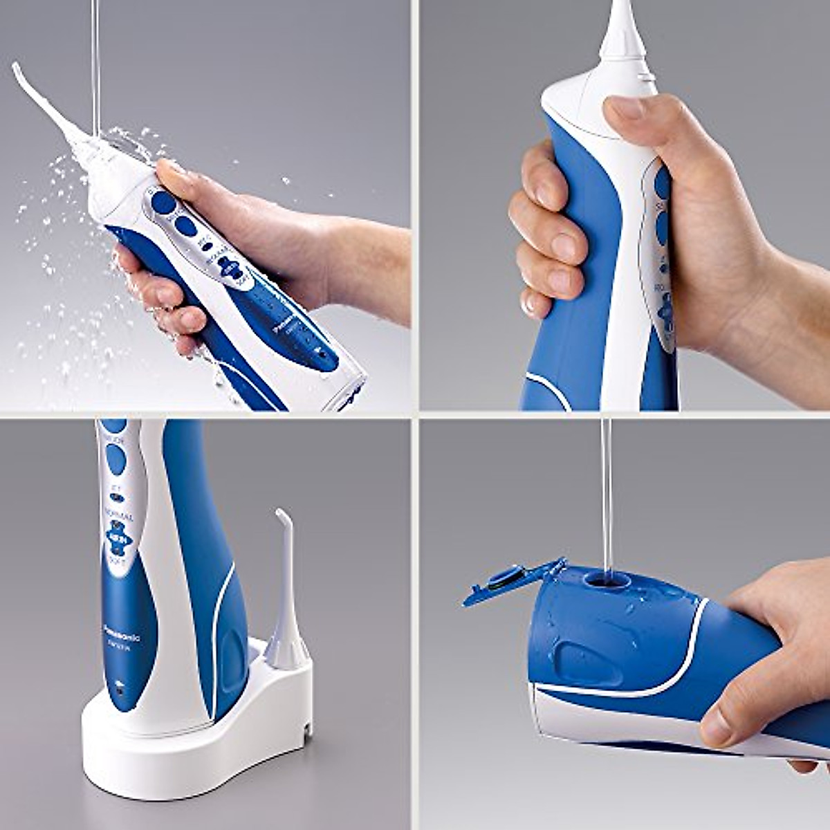 Panasonic Cordless Water Flosser, 3 Speed Pressure Settings Oral Irrigator, Washable, Rechargeable Portable For Travel And Home - EW2A