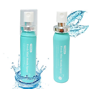 YXMGC Breath Spray for Bad Breath Mouth Spray Breath Freshener Oral Breath Spray Mint Dry Mouth Spray Xylitol with Surprise Gifts 0.52 Ounce (Pack of 2)