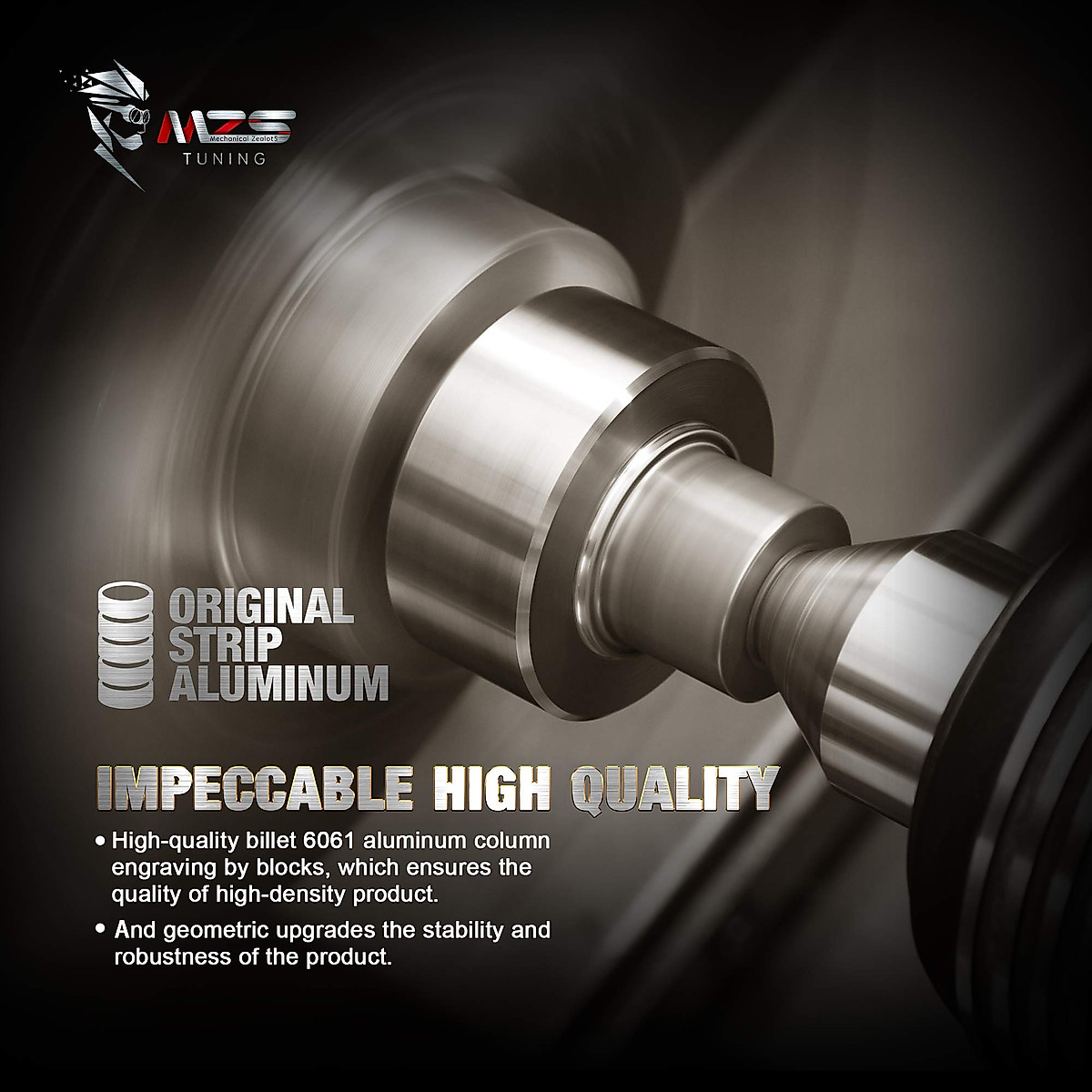 MZS Rear Leveling Kit 2" Lift Blocks + U-Bolts Compatible with 1995-2024 Tacoma 2WD 4WD