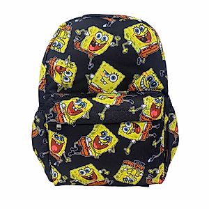 KBNL SpongeBob SquarePants 16 Inches Large Allover Print Backpack with Laptop Sleeve - 20652
