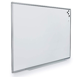 Displays2go 60 x 36 Inch Magnetic Dry Erase Board, Wall Mounted – White (WHBWAL6036)