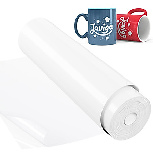 JAVIGA White Permanent Vinyl for Cricut Machines, 12" x 40 FT White Vinyl for Christmas Decorations Outdoor, Glossy White Adhesive Vinyl Roll for Wedding Party, Wall Stickers, Cards, Mug, Signs Decals