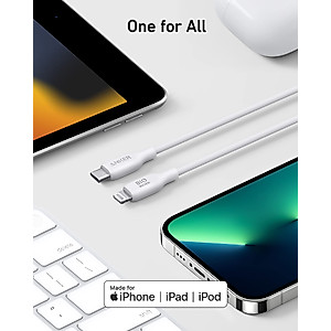 Anker USB-C to Lightning Cable, 541 Cable 6ft 525 Charging Station, 7-in-1 USB C Power Strip for iphone12/13, Max 65W