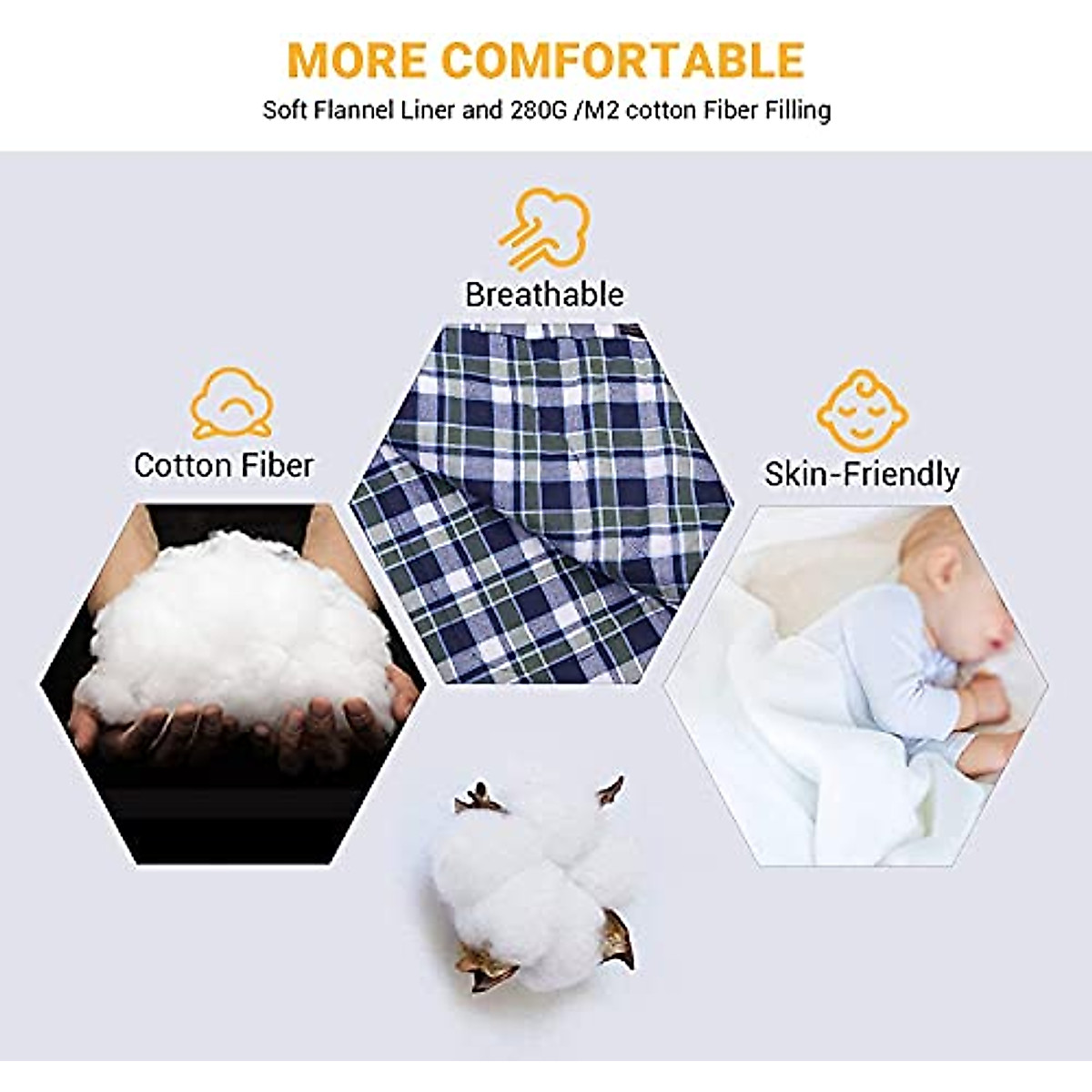 KingCamp Camping Double Sleeping Bags, 3 Season Cotton Flannel Lining Double Layer Sleeping Bag 2 Person Couple Waterproof Lightweight Backpacking Hiking Outdoors with Pillow and Carry Bag Queen Size