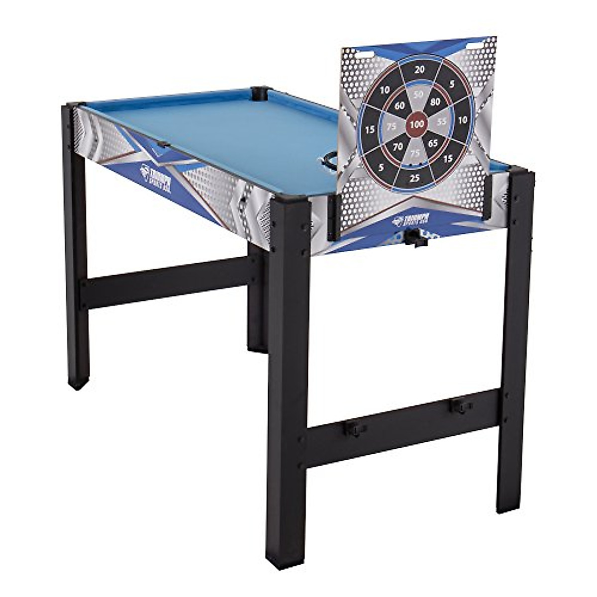 Triumph 13-in-1 Combo Game Table Includes Basketball, Table Tennis, Billiards, Push Hockey, Launch Football, Baseball, Tic-Tac-Toe, and Skee Bean Bag Toss
