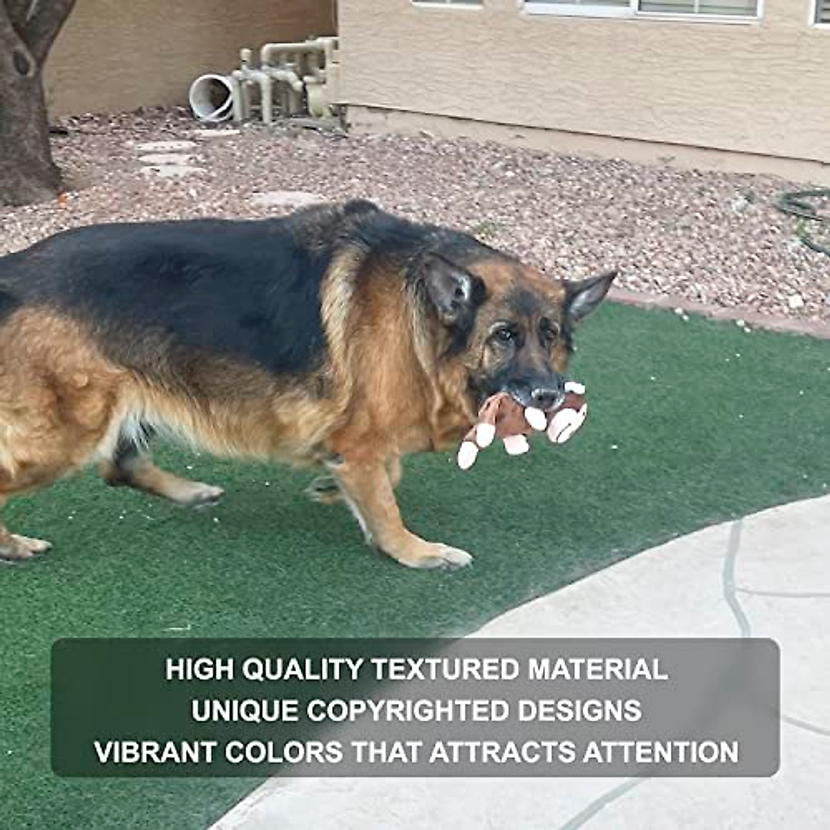 Jalousie 5 Pack Tough Plush Animal Dog Toys Assortment Value Bundle Dog Squeaky Toys Assortment Puppy Pet Mutt Dog Toy Dog Squeak Toy for Medium Large Dogs (5 Pack Dots)