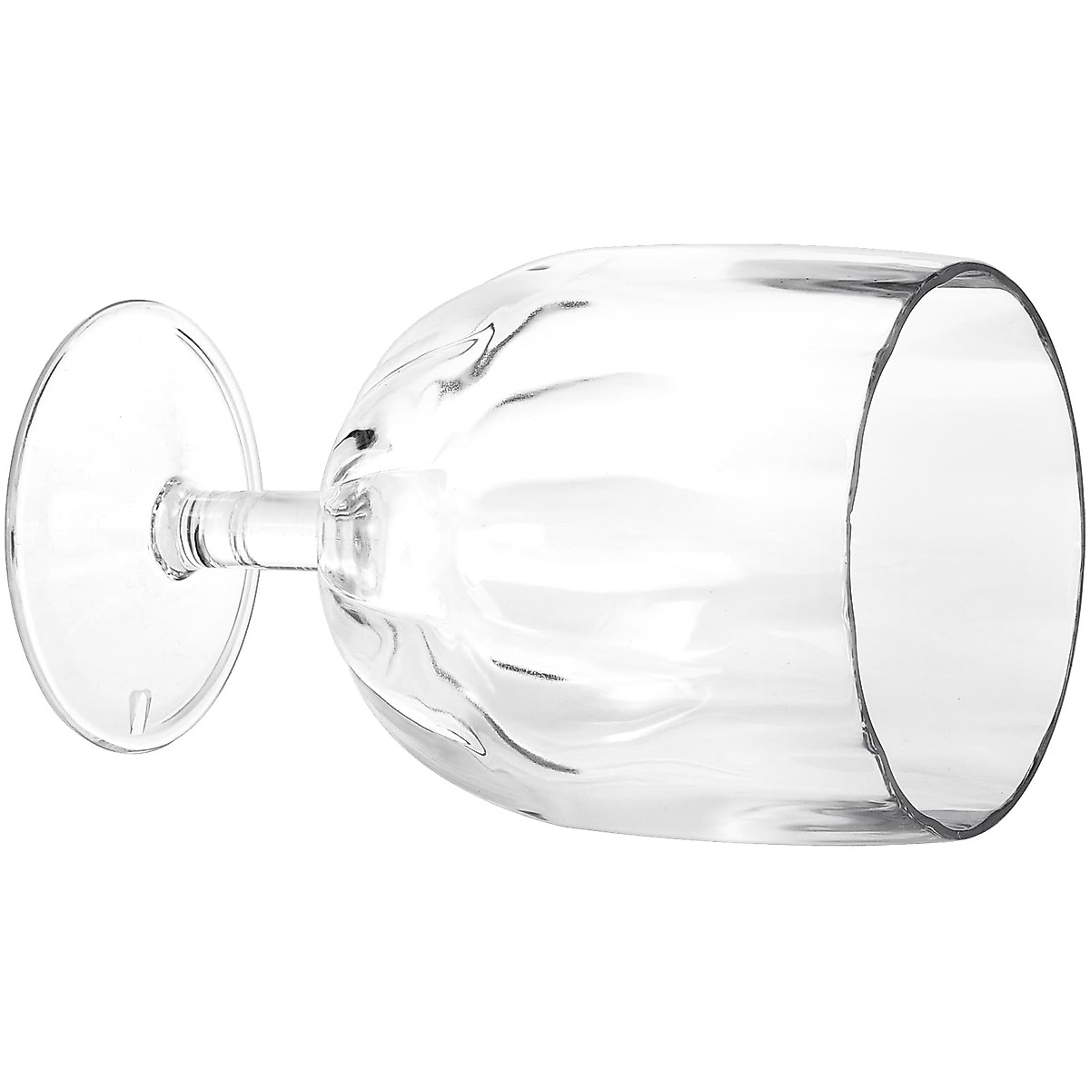 Suwimut Set of 8 Unbreakable Plastic Wine Glasses, 12 oz Plastic Stem Wine and Water Tumbler Stackable Goblets, Shatterproof Reusable Drinking Glassware for Poolside, Home, Outdoor, Wedding