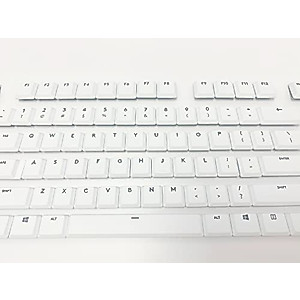 forG915 Complete Set of 87 keycaps to Replace Logitech G915/G913/G815/G813 TKL RGB Mechanical Gaming Keyboard(G915 White 109 Keys)