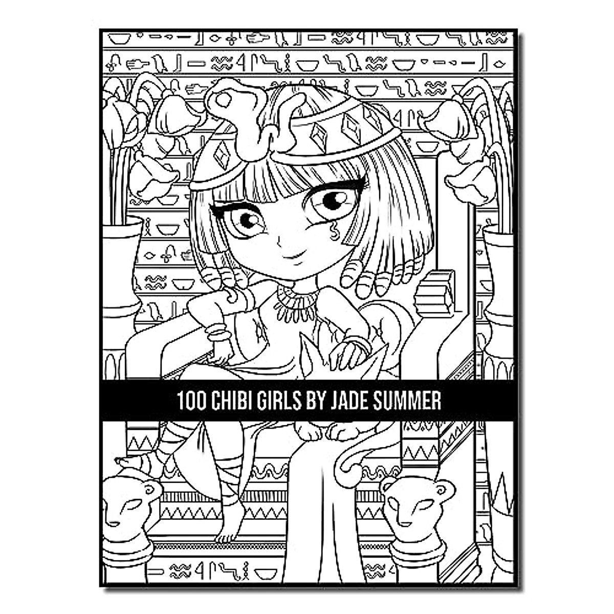 100 Chibi Girls: An Adult Coloring Book Collection with Cute Girls, Fantasy, Horror, Christmas, and More!