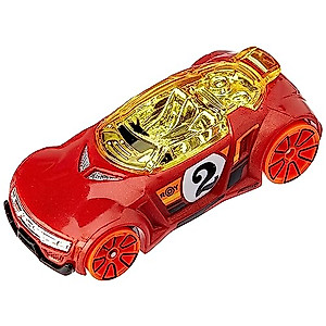 Hot Wheels Track Builder Straight Track Set, 37 Component Parts & 1:64 Scale Toy Car