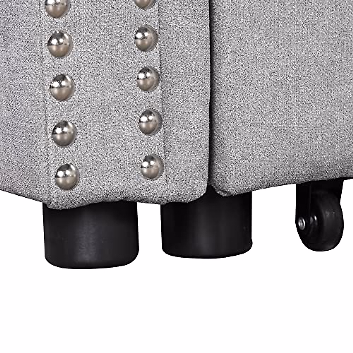 FANYE Convertible Sectional Sofa with Pull Out Sleeper Couch Bed and Reversible Storage Chaise, L-Shaped 3 Seater Corner Sofa&Couch W/Tufted Back for Home Office Apartment Living Room, Light Gray 83"