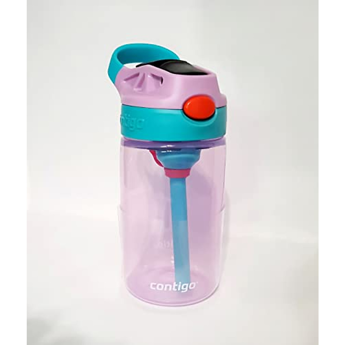 Contigo Kids Water Bottle, 14 oz with Autospout Technology – Spill Proof, Easy-Clean Lid Design – Ages 3 Plus, Top Rack Dishwasher Safe – Grape Sorbet