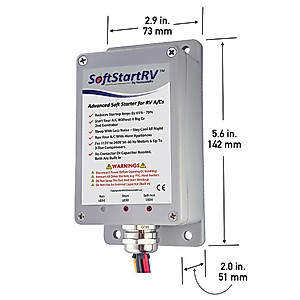 SoftStartRV Soft Start for RV Air Conditioner, RV AC Soft Start Kit for Air Conditioner, Easy Start Even with a Small Generator, 100% Waterproof, Trailer Camper, Motorhome HVAC - Pack of 2