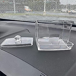 Acrylic Cotton Storage Holder Box Portable Transparent Makeup Cotton Pad Cosmetic Container Jewelry Organizer Case