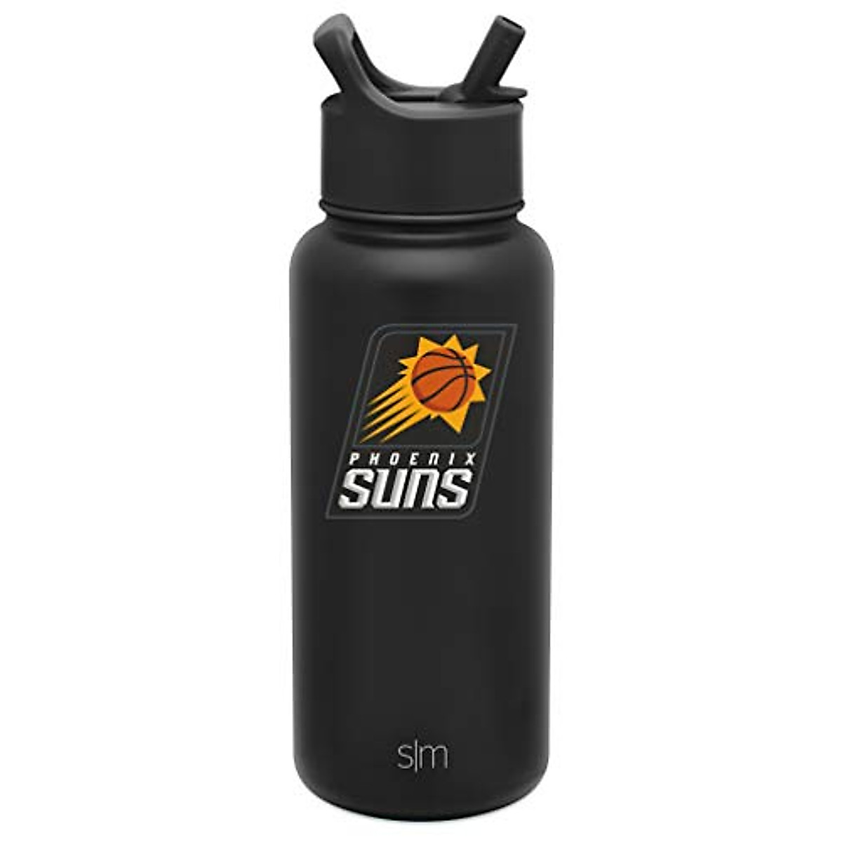 Simple Modern Officially Licensed NBA Phoenix Suns Water Bottle with Straw Lid | Vacuum Insulated Stainless Steel 32oz Thermos | Summit Collection | Phoenix Suns