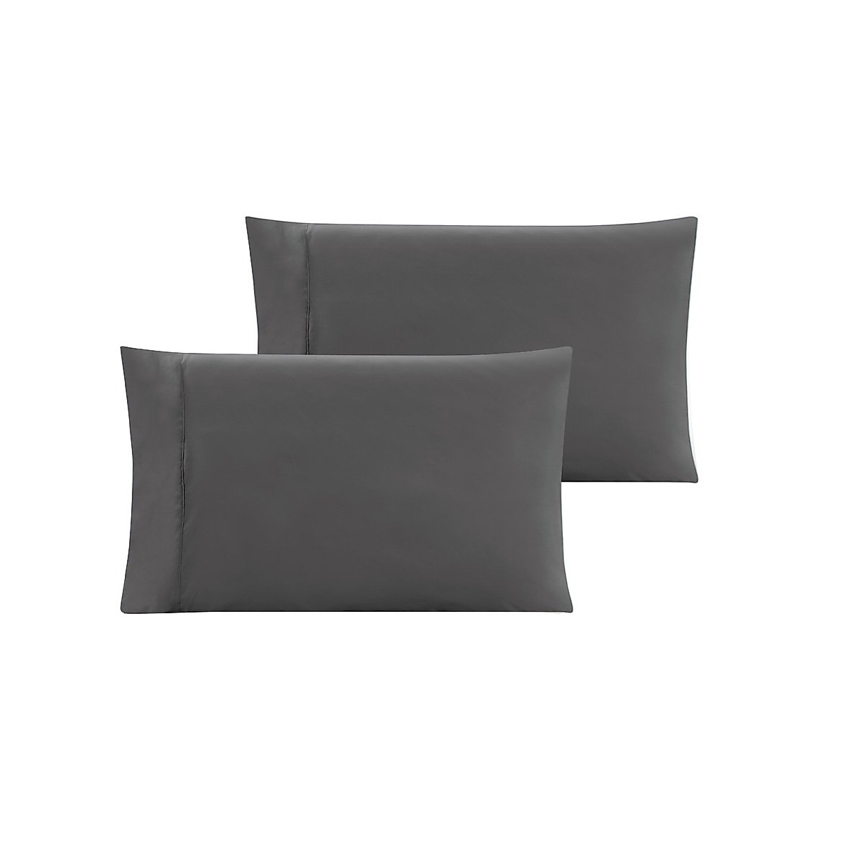 Grand Linen Queen Size 20X30 Grey Pillowases Set of 2 - Silky Soft 100% Double Brushed Microfiber Pillow Cases- Wrinkle, Fade and Stain Resistant Pillow Covers.