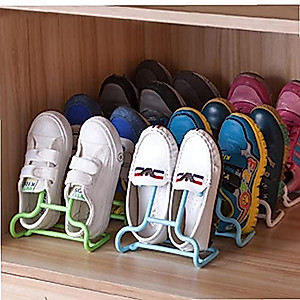 10pcs/Set Shoes Drying Rack Boost Stand Children Kids Shoes Hanger Hanging Shelf Wardrobe Organizer Hanger