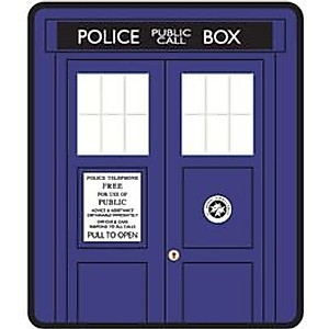 Doctor Who Classic Tardis Super Plush Silk Touch Blanket Throw