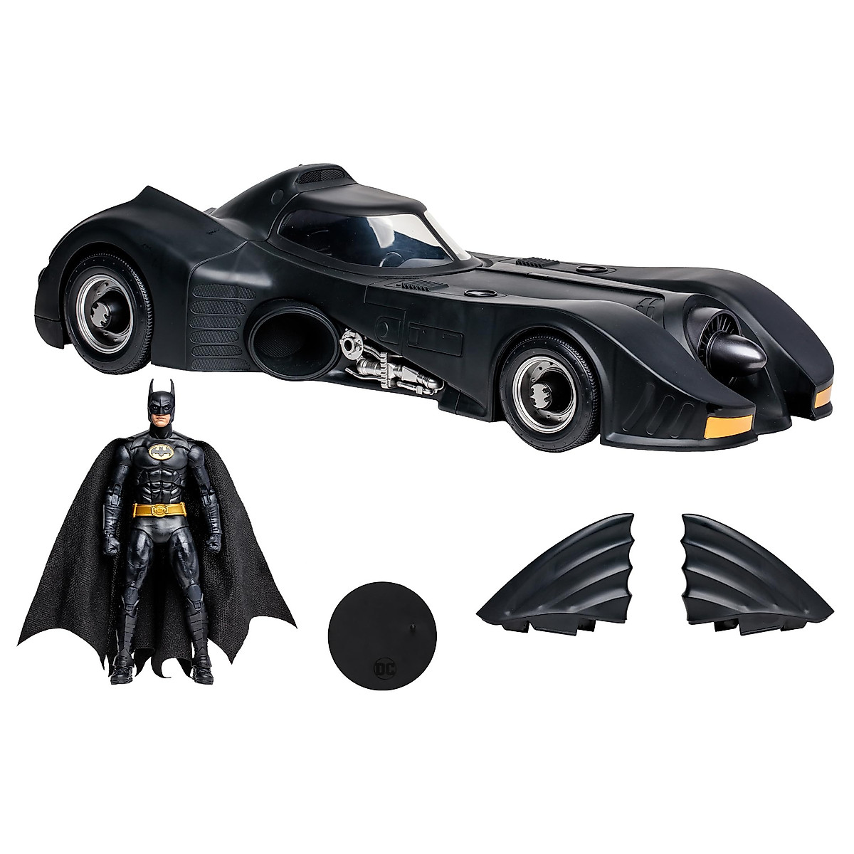 McFarlane Toys - DC Multiverse Batman & Batmobile Gold Label 2pk (1989), Gold Label, Amazon Exclusive