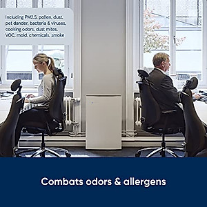 BLUEAIR Pro Air Purifier for Allergies Mold Smoke Dust Removal in Large Office Spaces Homes and Lobbies, Pro L, White