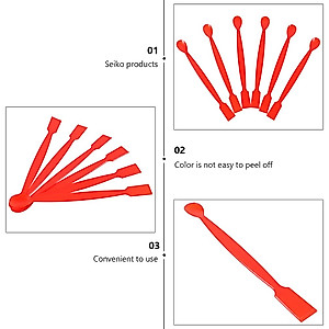 Scicalife 15pcs Plastic Lab Spoon Spatula Micro Double Ended Long Laboratory Sampling Spoon Mixing Spatula for Medicine Powders Gel Cap Filler Capsule Filler 210mm