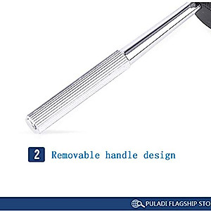 ZHYH Black Magnifier，35X Handheld Magnifier, Reading Glasses Handle for Book and Newspaper Reading