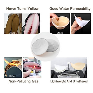 Gulagas Bra Inserts Pads, Thin Comfortable Bra Insert，Removable And Washable Breathable Bra Cups Inserts For Bikinis Top Swimsuit,Sport Bra,Yoga Wear.(Grey, C/D)