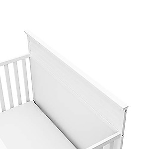 STORKCRAFT Homestead 5-in-1 Convertible Crib with Drawer (White) – GREENGUARD Gold Certified, Crib with Drawer Combo, Includes Nursery Storage Drawer, Converts to Toddler Bed and Full-Size Bed