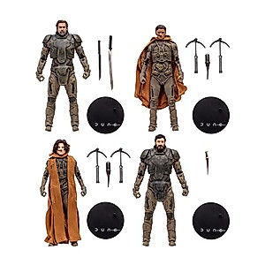 McFarlane Toys - Dune: Part Two Gurney Halleck Paul Atreides Chani Stilgar 4pk, Gold Label, Amazon Exclusive