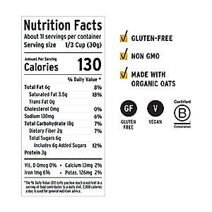 Purely Elizabeth, Pumpkin Cinnamon, Ancient Grain Granola, Gluten-Free, Non-GMO, 12 Ounce (Pack of 3)