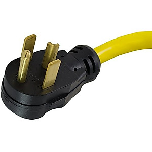 Conntek 14330 1.5-Foot Adapter 30 Amp NEMA 14-30P 4 Prong Male Plug To 30 Amp 125/250 L14-30R Volt Locking Female Connector