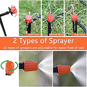 IRmm Drip Irrigation System, Irrigation System with 165FT/50M Drip Irrigation Hose, DIY Saving Water Garden Watering System, Automatic Drip Irrigation Kits for Garden, Greenhouse, Lawn, Patio