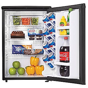 Danby DAR026A1BDD-6 2.6 Cu.Ft. Mini Fridge, Compact Refrigerator for Bedroom, Office, bar, countertop, E-Star Rated in Black
