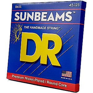 DR Strings Sunbeam - Nickel Plated Round Core 5 String Bass 45-125