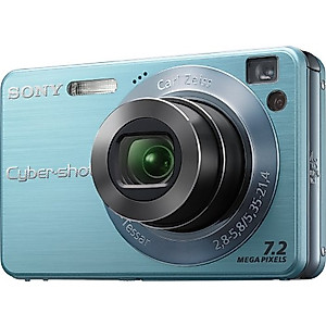 Sony Cybershot DSCW120/L 7.2MP Digital Camera with 4x Optical Zoom with Super Steady Shot (Blue)