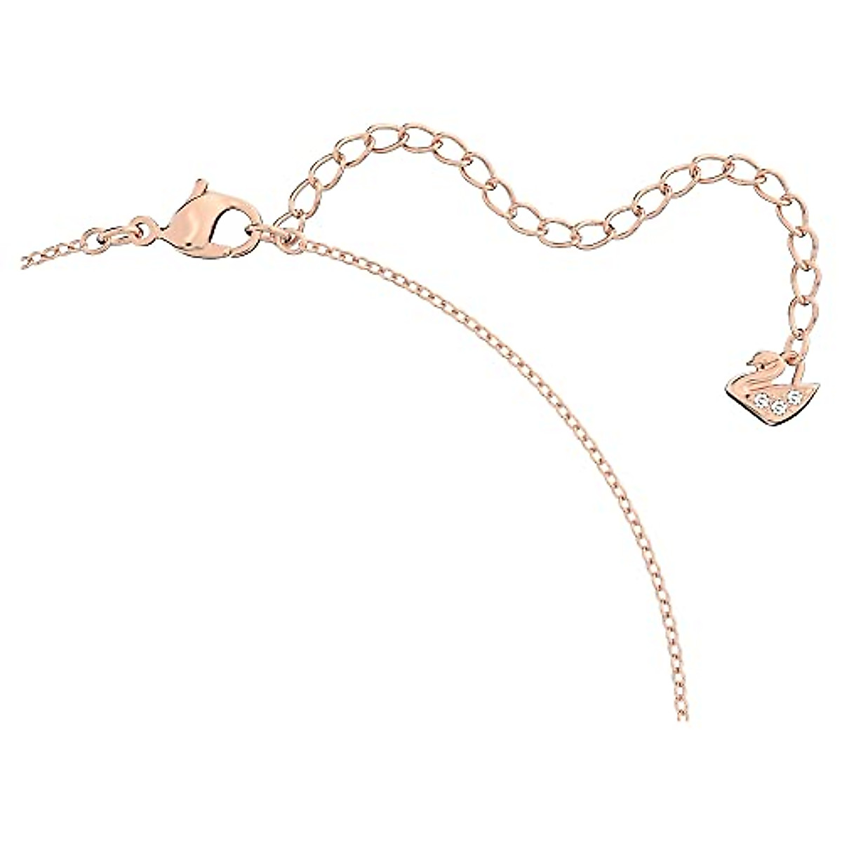 SWAROVSKI Lilia Y-Necklace with Pink Butterfly Motifs and Pink Crystal Pavé, Rose Gold-Tone Plating, on a Rose Gold-Tone Finish Chain, Part of the Lilia Collection