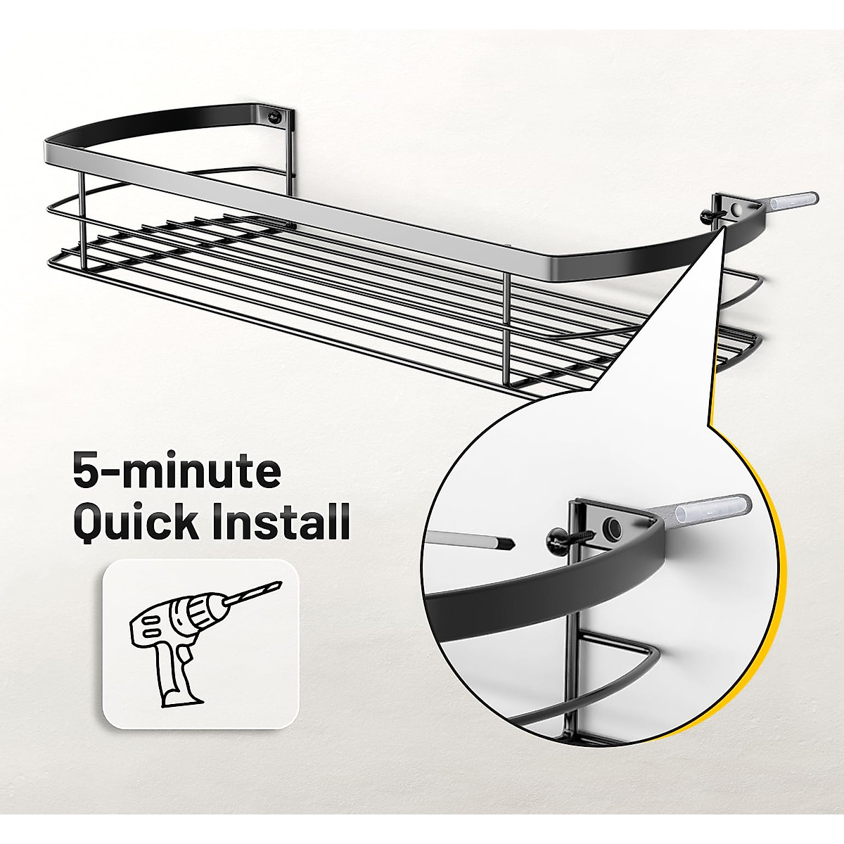 KIMBORA Metal Hat Rack for Wall, Hat Organizer for Baseball Caps Holds 30 Hats Wall Mounted Baseball Hat Storage Organizer Fits All Caps Shelves, 2 Packs Hat Holder Display, Black