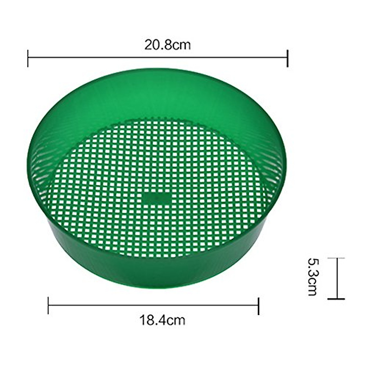 EMVANV Garden Sieve Plastic Mesh Soil Sieve Mesh Screen, Plastic Garden Sieve Riddle Green for Compost Soil Stone Mesh Gardening Tool, for Filtering Earth Stone