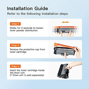 E-Z Ink (TM) Compatible Toner Cartridge and Drum Unit Replacement For Brother TN450 TN420 DR420 to use with HL-2270DW HL-2280DW HL-2230 HL-2240 MFC-7360N MFC-7860DW 2840 2940 (2 Toner 1 Drum) 3 Pack
