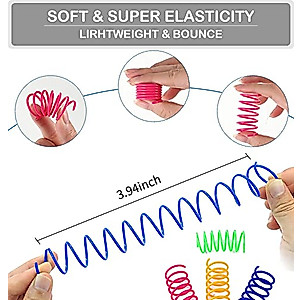 Valonii 30Pcs Interactive Cat Spring Toys for Indoor Cats/Kittens