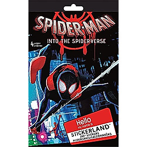 Miles Morales Bedspread Twin Set for Kids - Bundle with Spiderman Quilted Bedspread for Twin Bed Plus Stickers, More | Miles Morales Twin Bedding Set for Boys