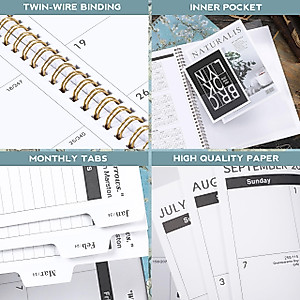 2024-2025 Monthly Planner/Calendar - Monthly Planner 2024-2025, JUL 2024 - DEC 2025, 9" x 11", 2024-2025 Planner with Monthly Tabs, Double-Side Pocket, Perfect Organizer