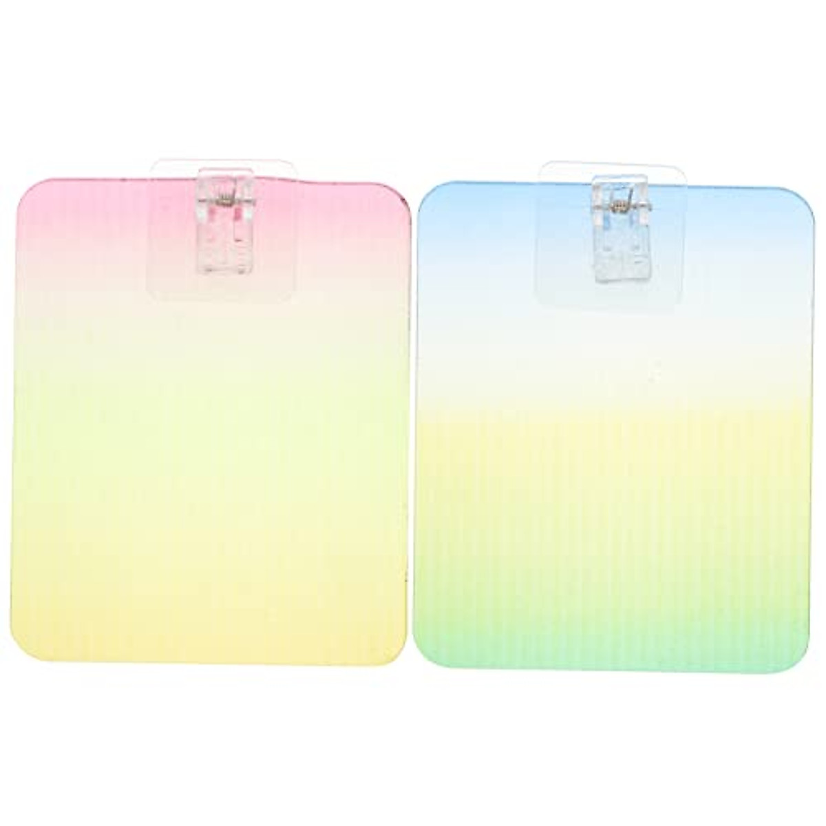 Misti Stamping Tool 6 Pcs Plate Clamp Kick Rollers Writing Board Classroom Clipboard Plastic Short Hand Clipboard Office Supply Exam Paper Clips Business Notebook Student