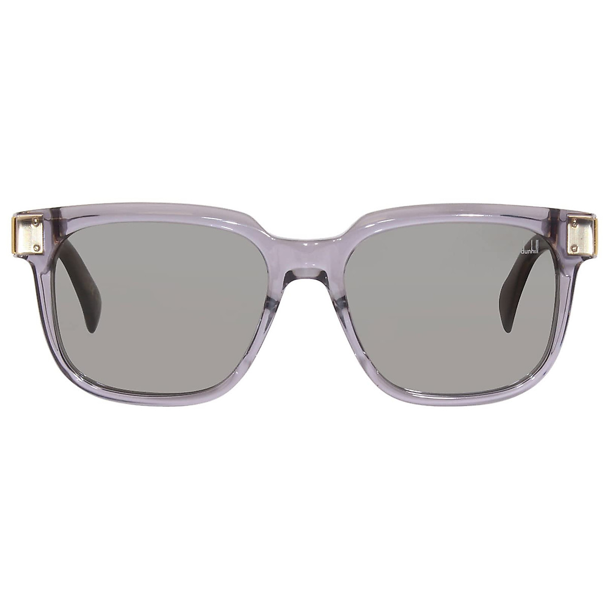 Dunhill Rectangular Sunglasses DU0002S 004 Transparent Gray 54mm, 54-17-145