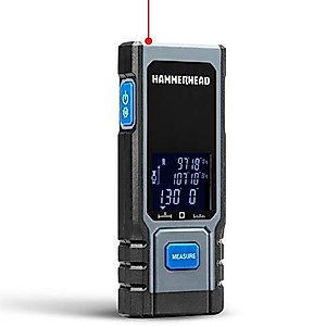 Hammerhead Rechargeable Compact 130ft Laser Measuring Tool - HLMT130