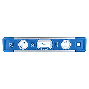 Empire EM81.9 True Blue 9-Inch Heavy Duty Magnetic Aluminum Torpedo Level and 2990 Magnum Fat Boy 7-Inch Aluminum Rafter Square Combo Kit