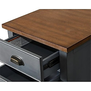 Martin Furniture File Filet Cabinet, Blue