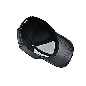 Emstate Genuine Cowhide Leather Unisex Adjustable Baseball Cap Made in USA (Hunter Green)