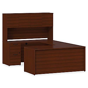 Lorell PL2236MY Lateral File, 2 Drawers, 36-Inch Wx22-Inch Dx29-Inch H, Mahogany